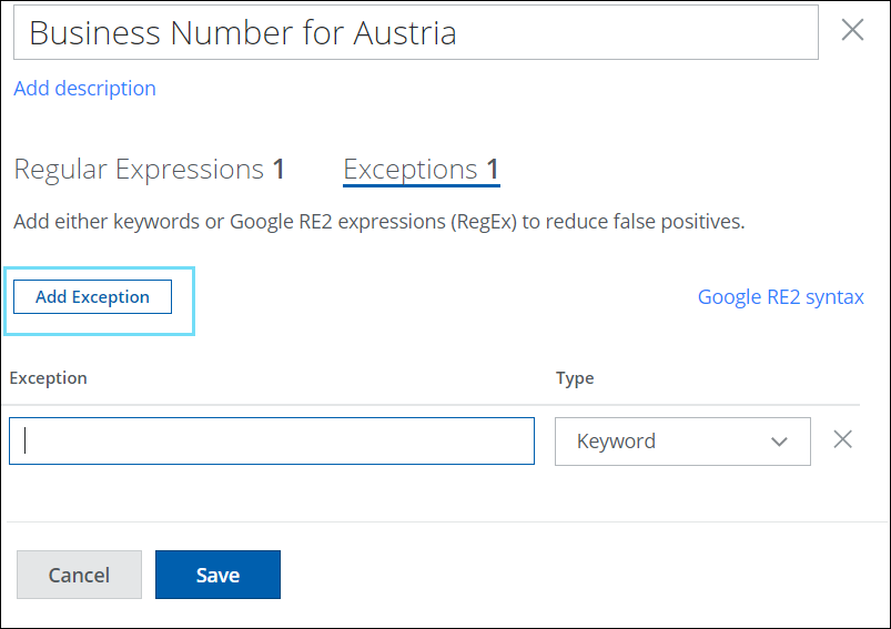Create Custom Advanced Patterns Using Add Regex Skyhigh Security